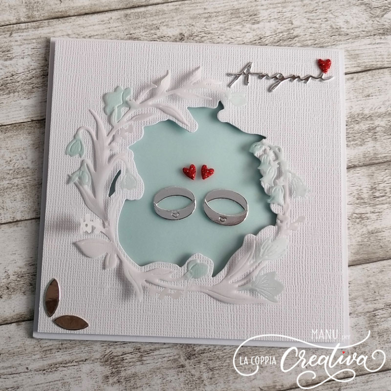 Card delicata per un matrimonio - La Coppia Creativa